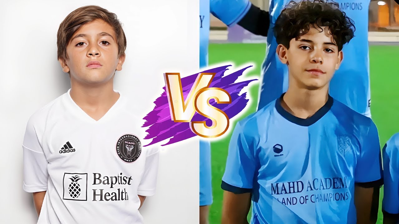Cristiano Ronaldo Jr. VS Thiago Messi Natural Transformation 🌟 2024 ...