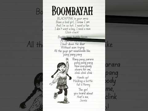🖤🩷👧🏻 BOOMBAYAH – BLACKPINK x Wednesday (English Translation + Lyrics)