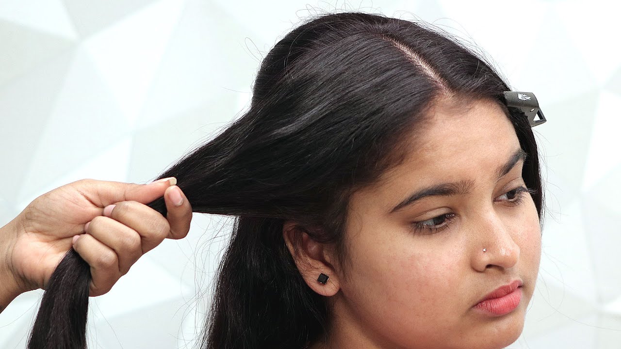 new-fashioned hairstyle for engagement bride | hairstyle for pre ...