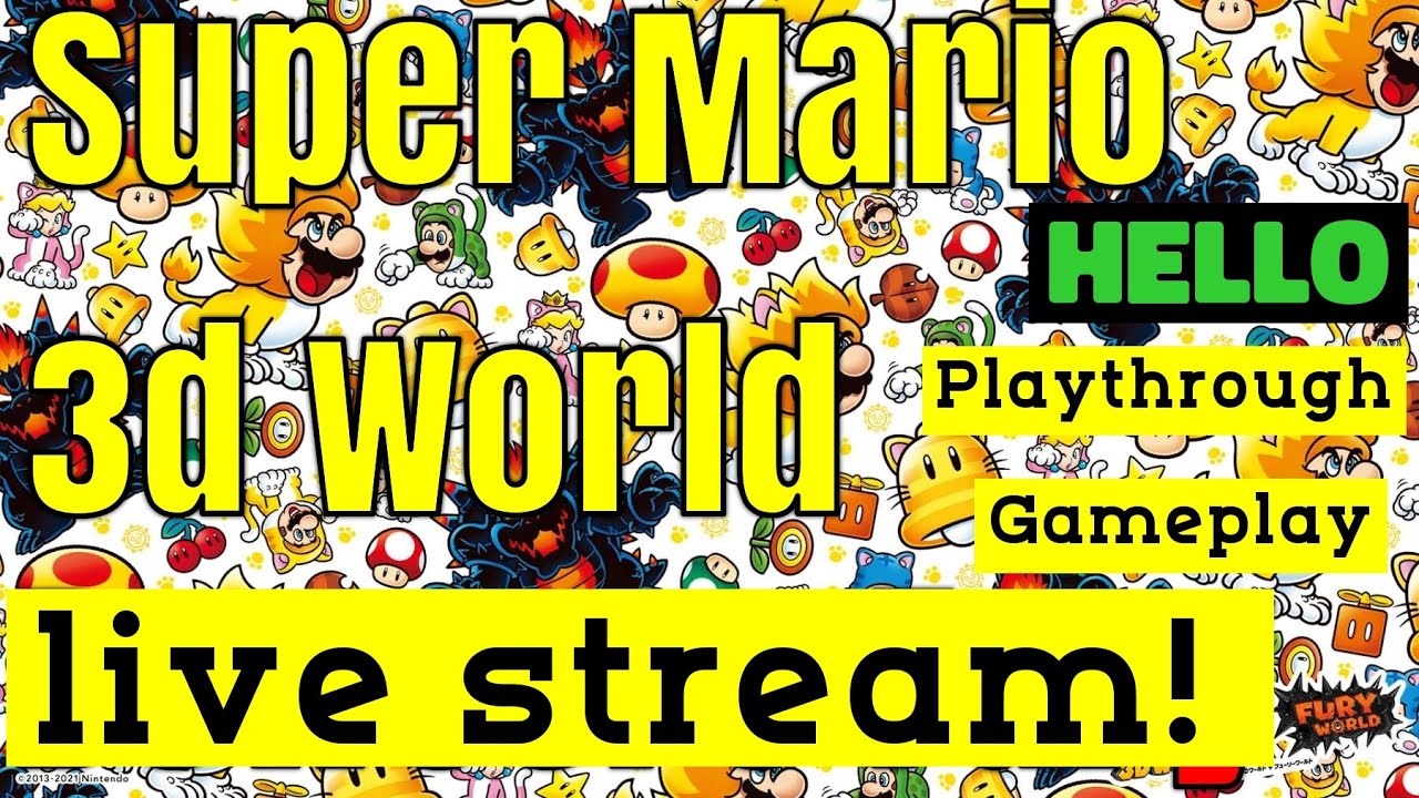 Super Mario 3d World| Live Stream | Chill Stream | - YouTube