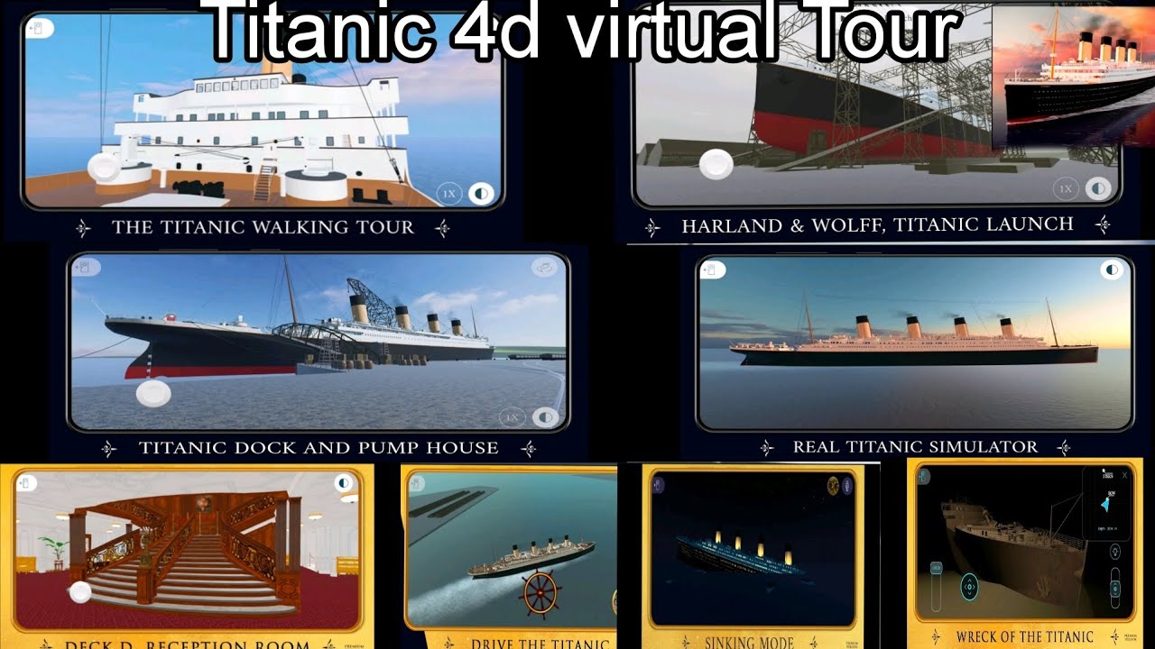 Titanic 4d Virtual tour exploring the Titanic and seeing the interior ...