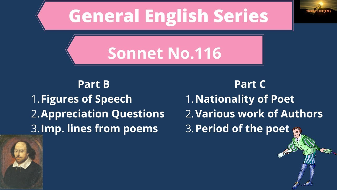 Sonnet No. 116- General English - YouTube