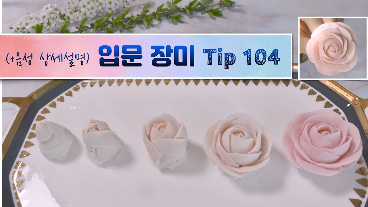 (+음성 상세설명) 입문 장미짜는법 Tip No.104 | basic rose - YouTube