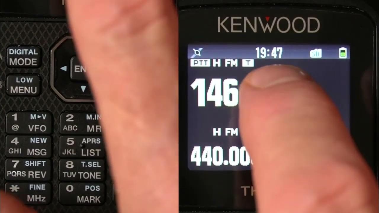 How to Add a VFO Frequency to a Memory Channel of a Kenwood TH-D75 - YouTube