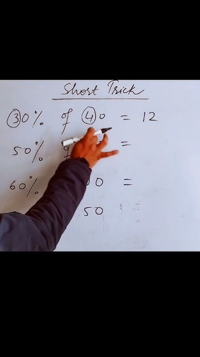 Percentage Tricks/Shortcuts/Formula | Percentage Problems Tricks and ...
