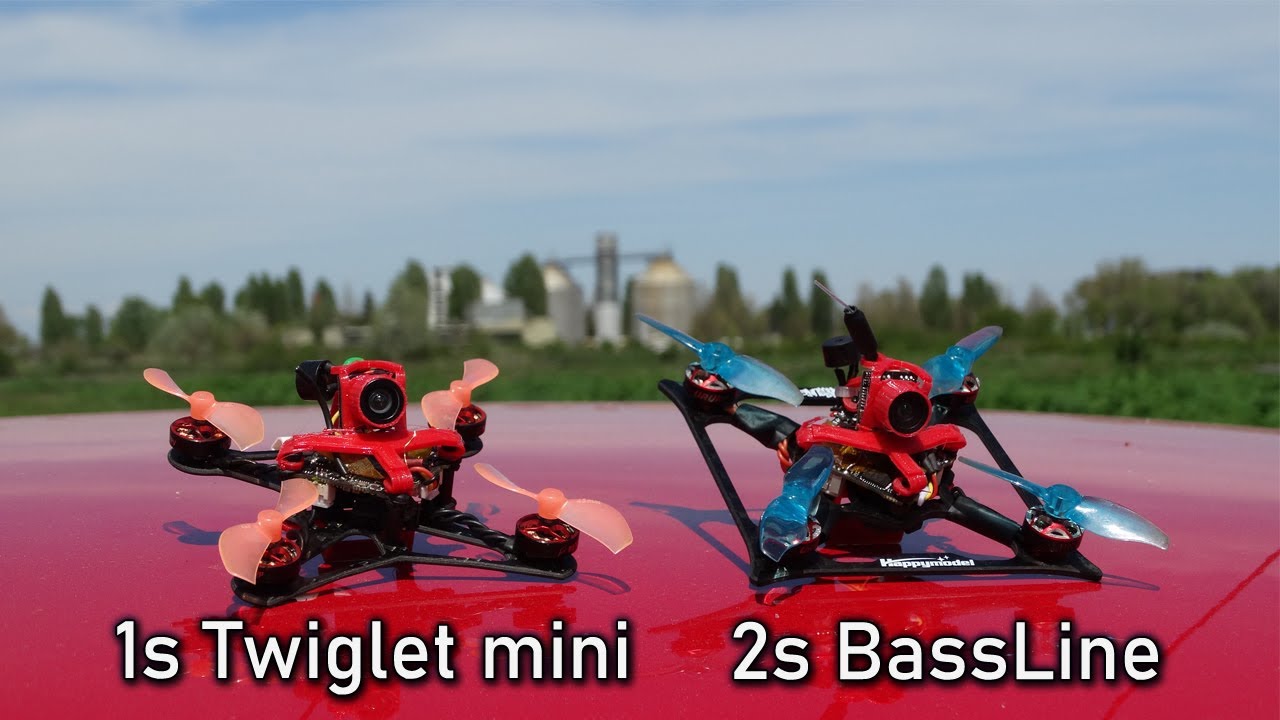 1s Twiglet mini / 2s Bassline - FPV flying - YouTube