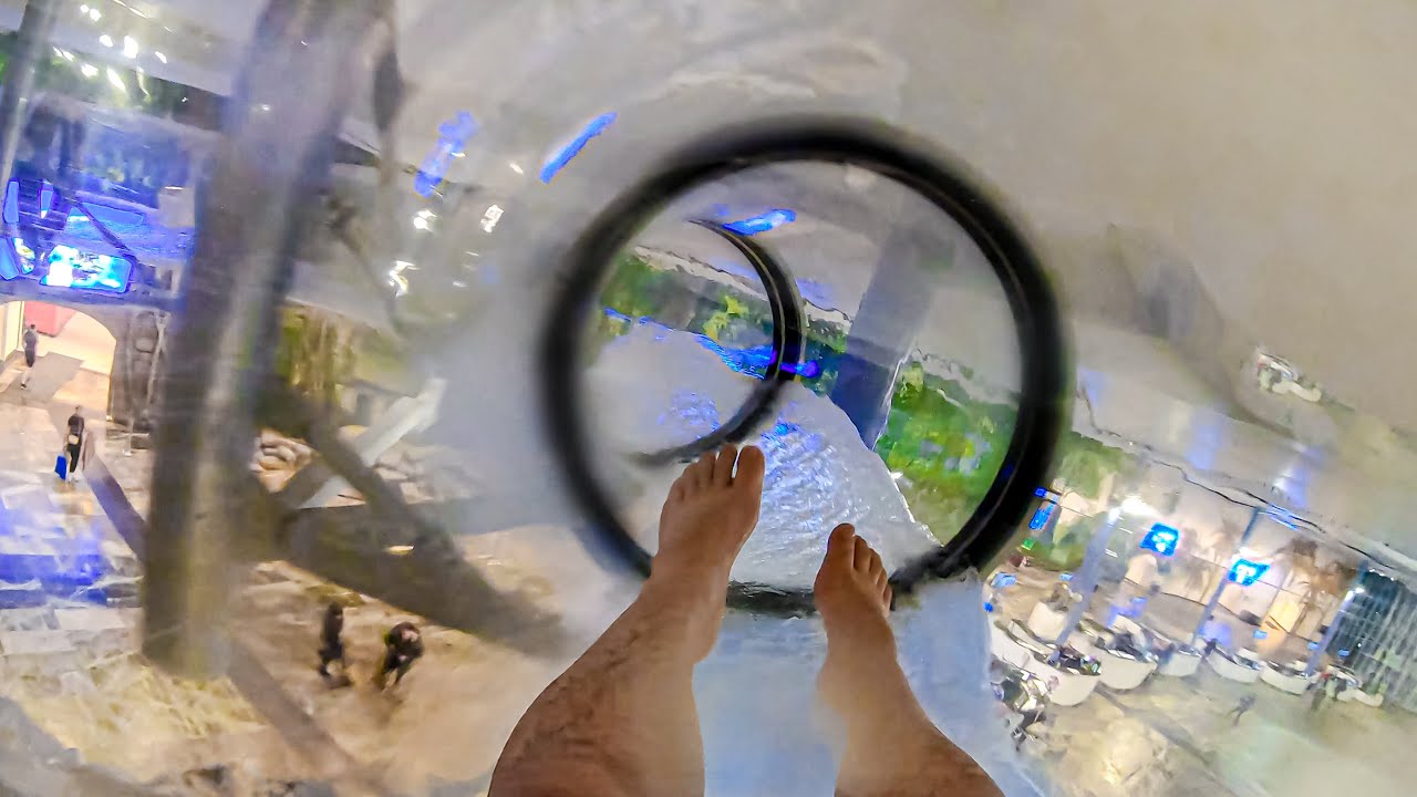 Transparent Water Slide at Suntago - YouTube