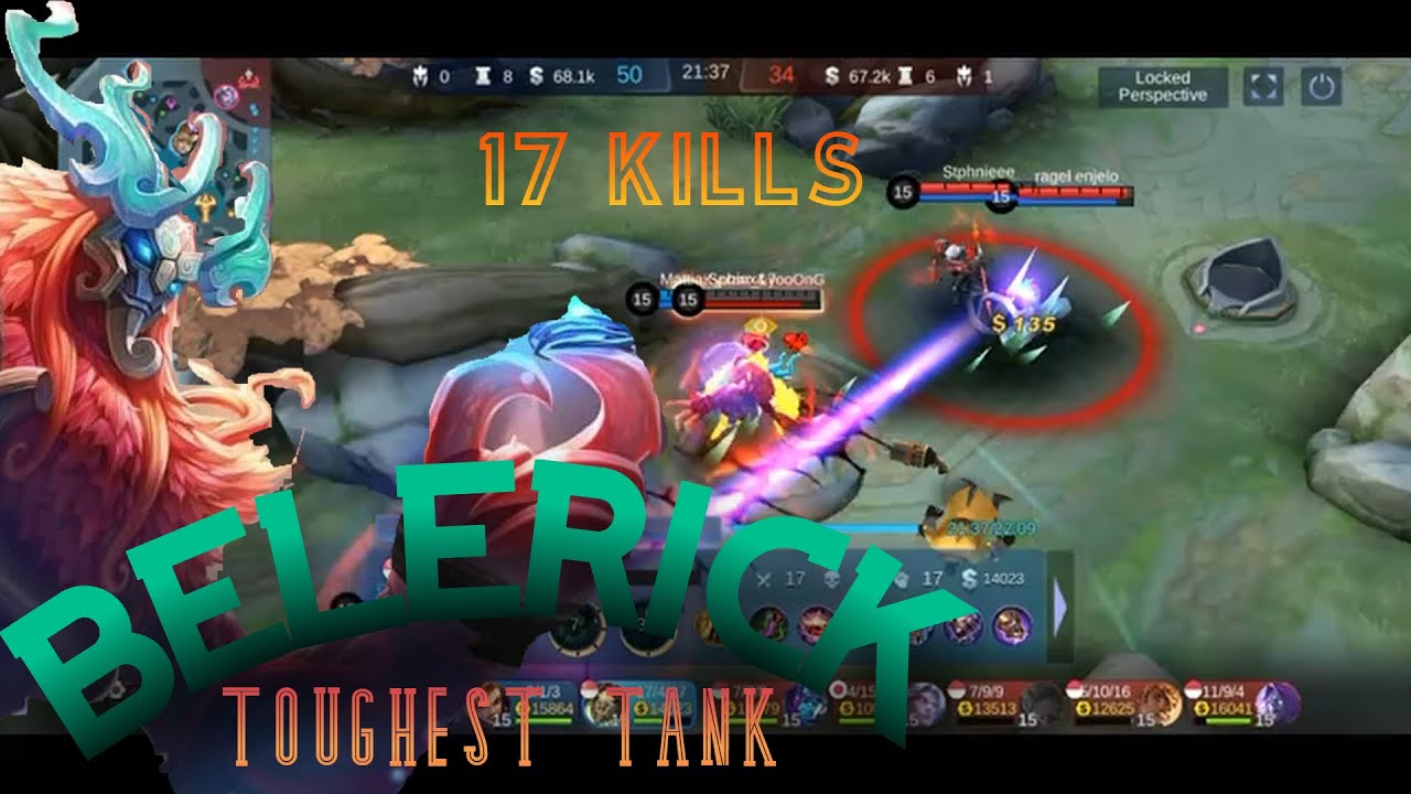 Best Belerick Build - Mythic Rank 17Kills 18 Assist! Toughest Tank ...