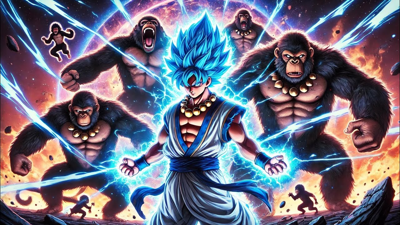 🔥 GT Heroes Great Ape Power vs. Ssj blue goku! AGL SSJ3/SSJ4 Goku LEADS ...