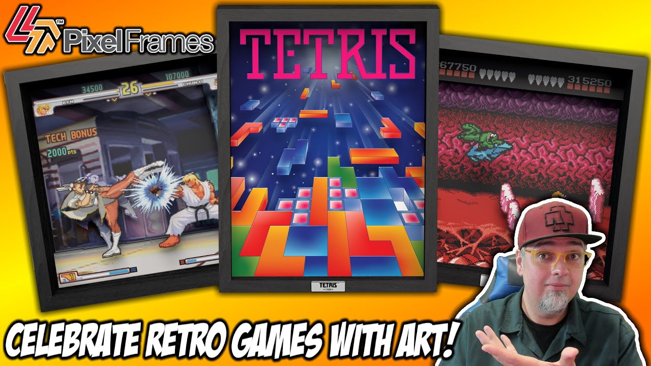 Celebrate RETRO GAMING With ART! NEW Official Pixel Frames! EVO ...