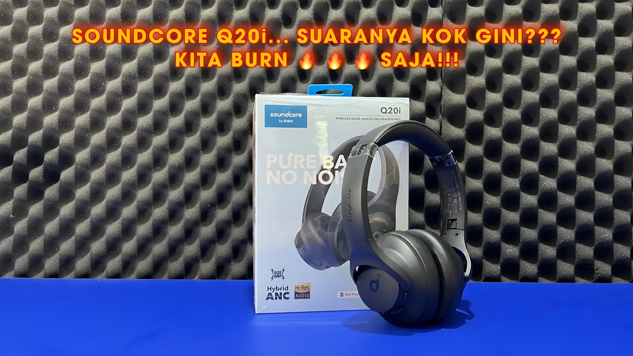 UNBOXING & REVIEW HEADPHONE WIRELESS SOUNDCORE Q20i || Hi-Res AUDIO ...