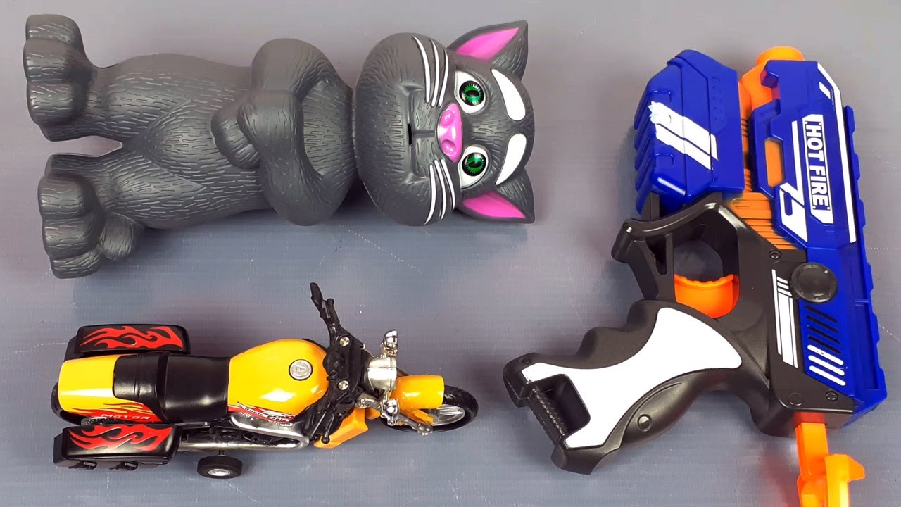 Talking Tom and Friends Play with Military Toy Gun – Cartoon ...