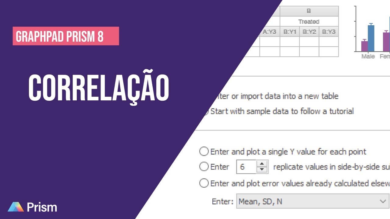 GraphPad Prism | Como fazer uma CORRELAÇÃO? Coeficiente de correlação ...