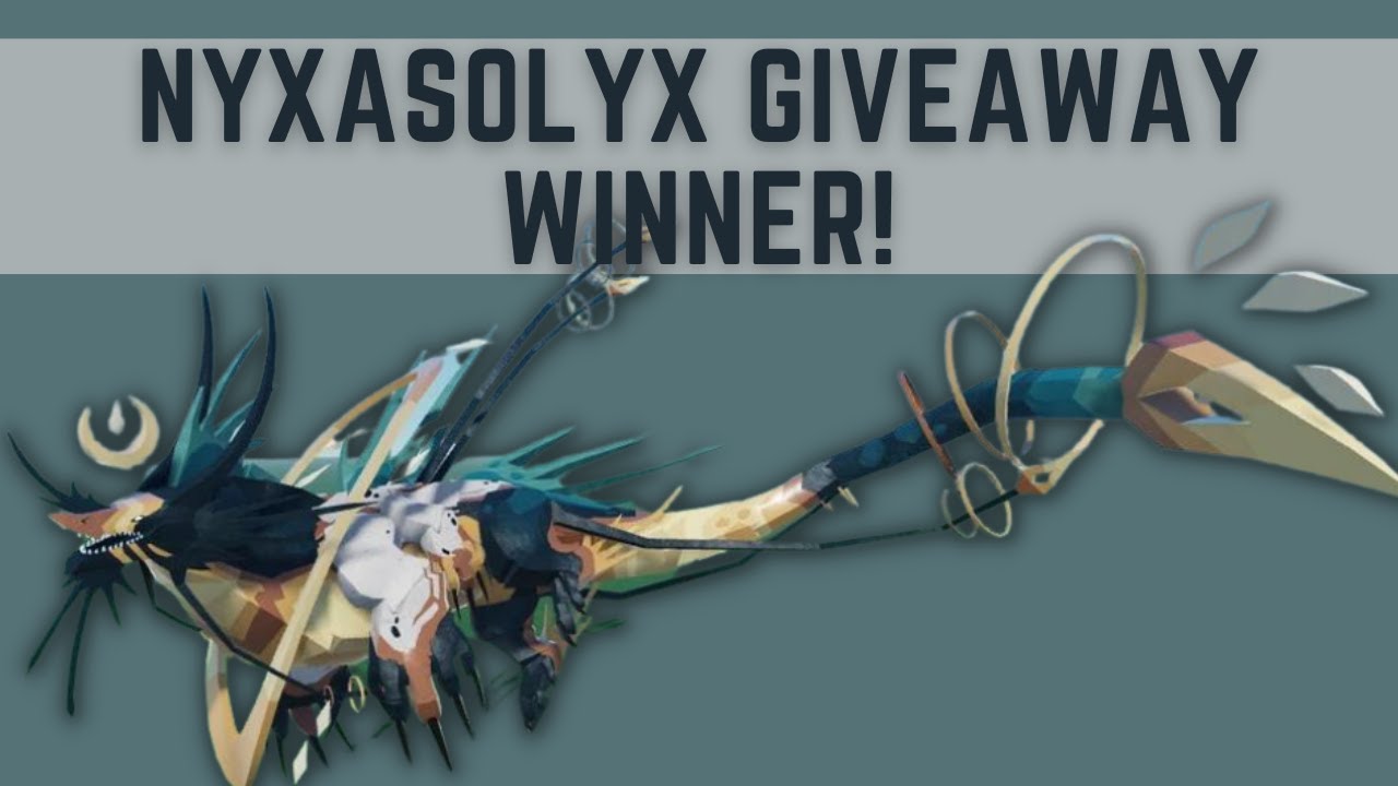 Nyxasolyx Giveaway Winner! [Creatures of Sonaria - Roblox] - YouTube