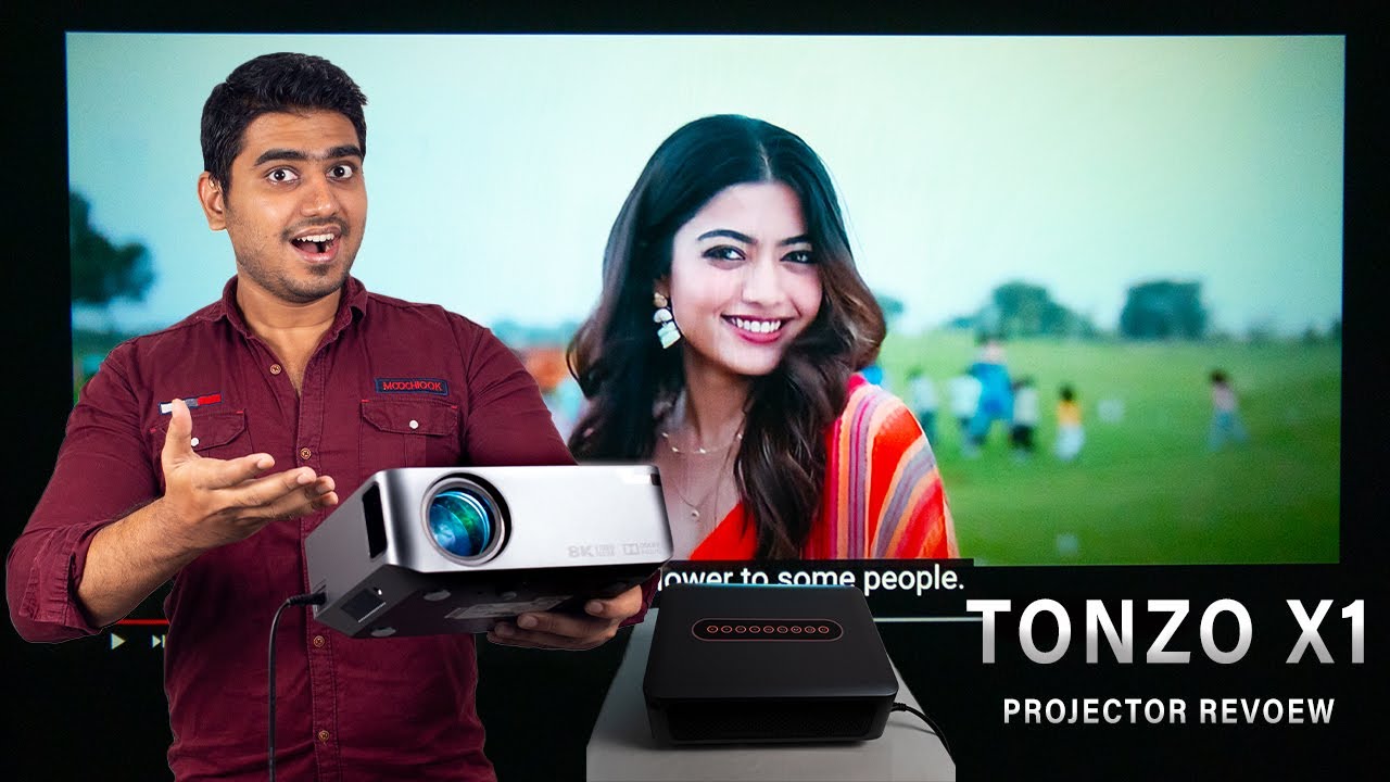 TONZO X1 Projector Complete Review In Tamil - Mohammed Raja - YouTube