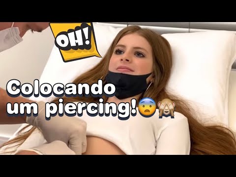 COLOQUEI UM PIERCING/ SERÁ QUE DOEU? - Modelo JULINHA