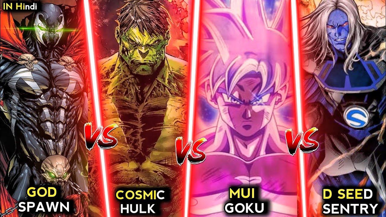 Cosmic Immortal Hulk vs Angel Spawn And Mui Goku vs Death Seed Sentry ...