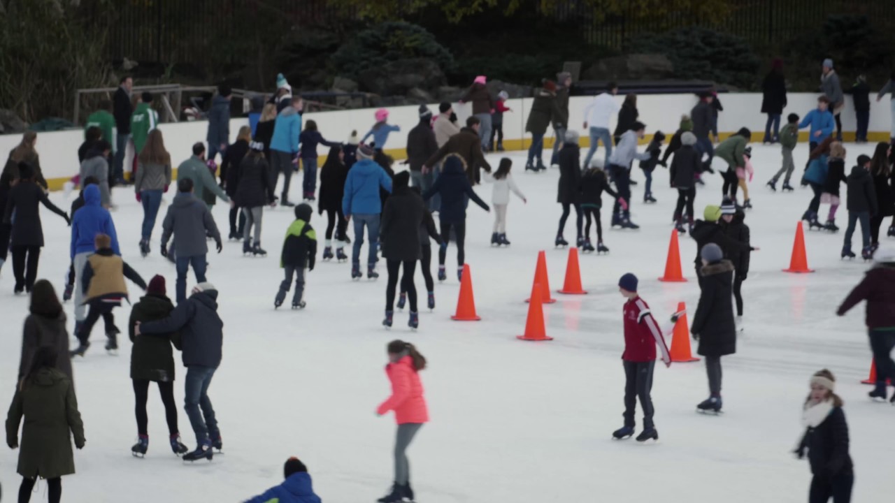 Free 4K Stock Footage Ice Skating in Central Park - YouTube