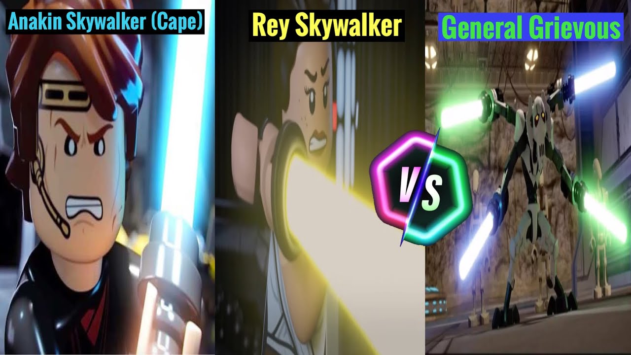 Lego Star Wars: TSS - Anakin Skywalker (Cape) & Rey Skywalker Vs ...