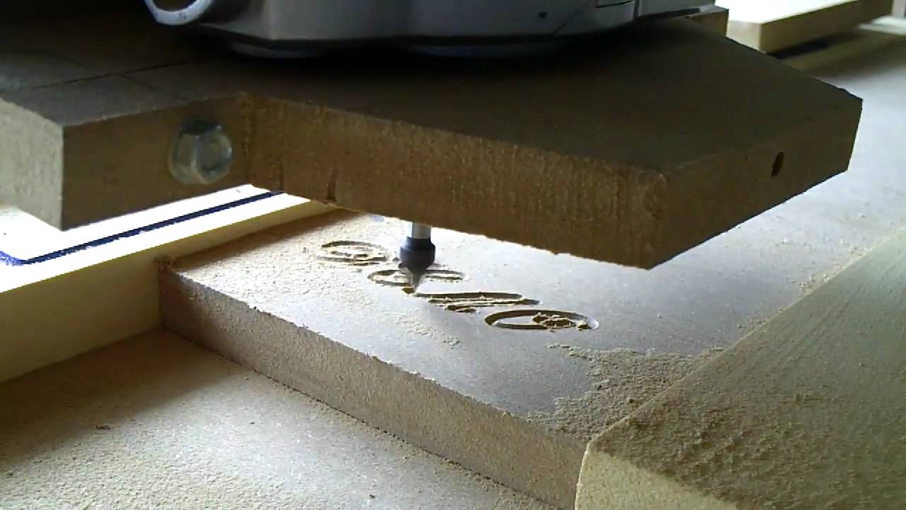 CNC 2 Text engraving - YouTube