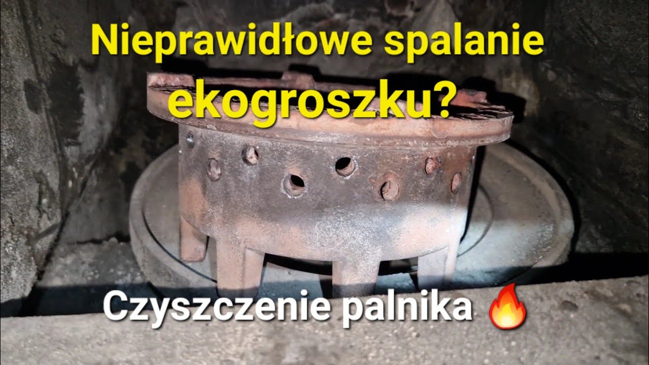 Czyszczenie pieca na ekogroszek - serwis palnika/podajnika - YouTube