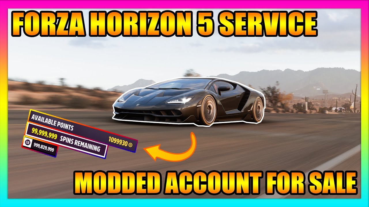 FORZA HORIZON 5 MODDED ACCOUNT FOR SALE SERIES 1 *GLITCHES* - YouTube