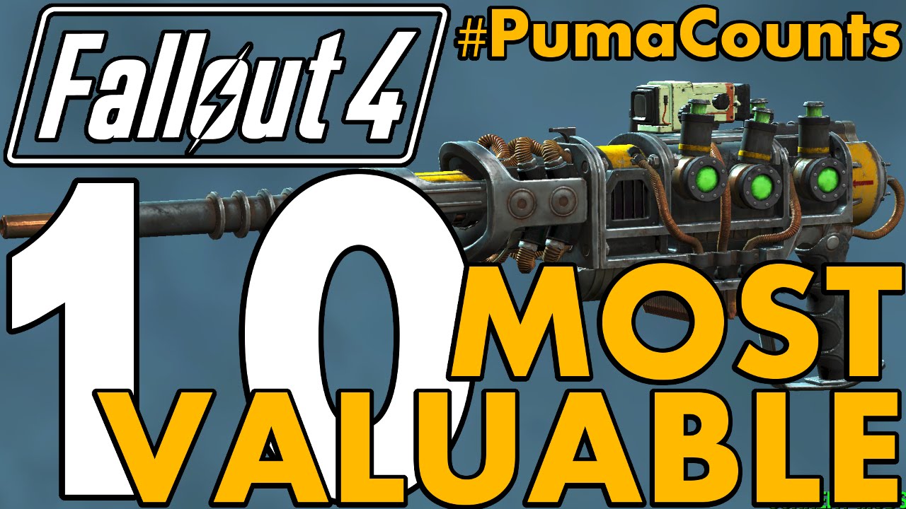 Top 10 Most Valuable Guns and Weapons in Fallout 4 #PumaCounts - YouTube