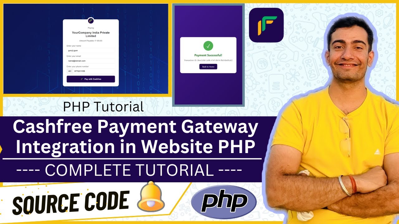 PHP | Cashfree Payment Gateway Integration on Your Website - YouTube