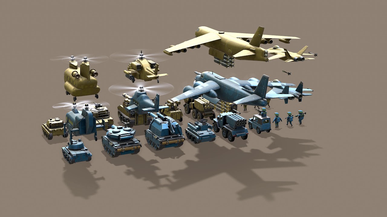 Army low poly - YouTube