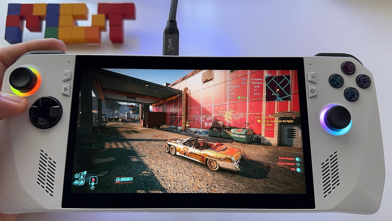 Cyberpunk 2077 | Asus Rog ALLY 900 gameplay | RC71L Z1 Extreme (great ...