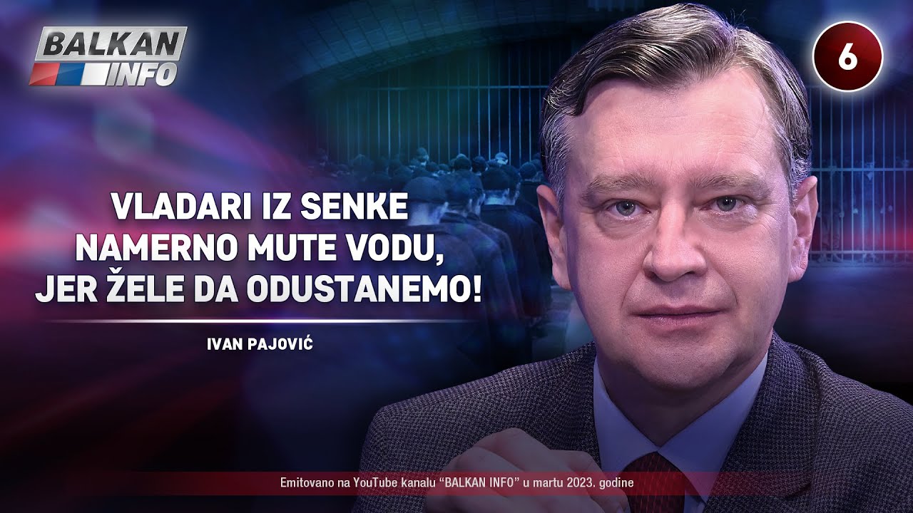 INTERVJU: Ivan Pajović - Vladari iz senke namerno mute vodu, jer žele ...