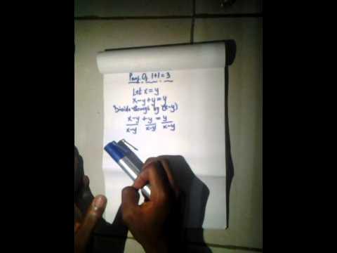 How To Prove 1+1=3 Using Algebra - YouTube