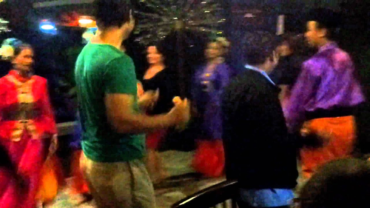 Mayang Club Staff with dancers restaurant songket - YouTube