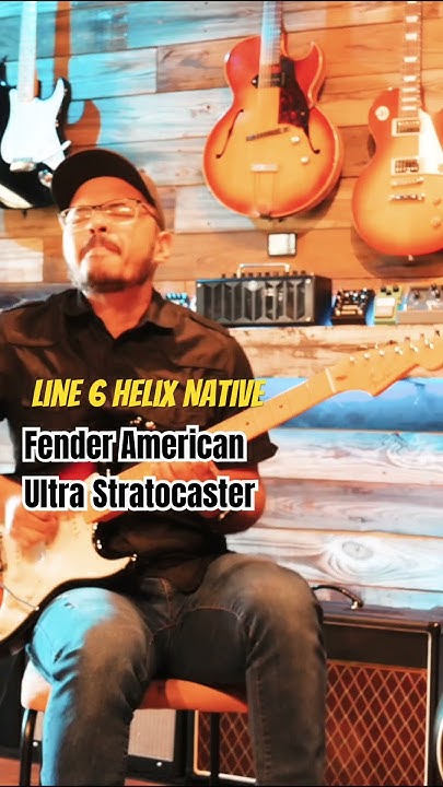 Little clip of Fender American Ultra Stratocaster + Line 6 Helix Native Plugin #fender #line6 # ...