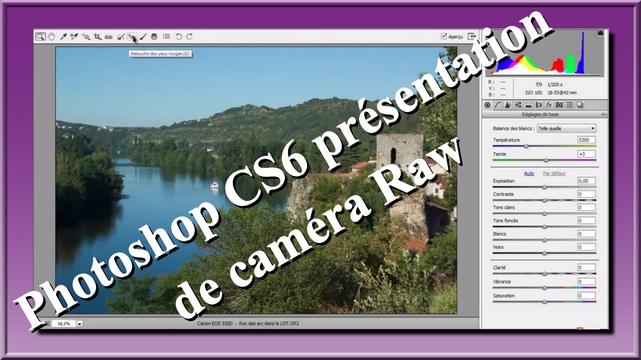 Photoshop CS6 présentation de caméra Raw - YouTube