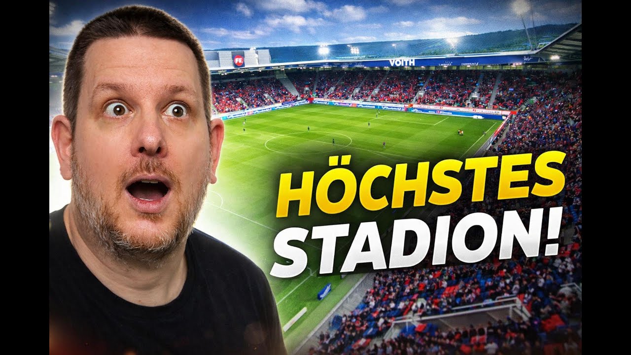 Voith Arena Heidenheim I einmaliger Blick auf das Spielfeld I ...