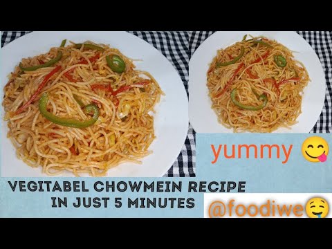 vegitabel chowmein recipe/veg noodles recipe by FoodiWe #subscribe # ...