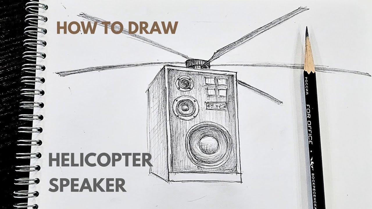 Skibidi Toilet How to draw 🚁🚁 Helicopter Speaker 🔊🔊 from @DaFuqBoom ...