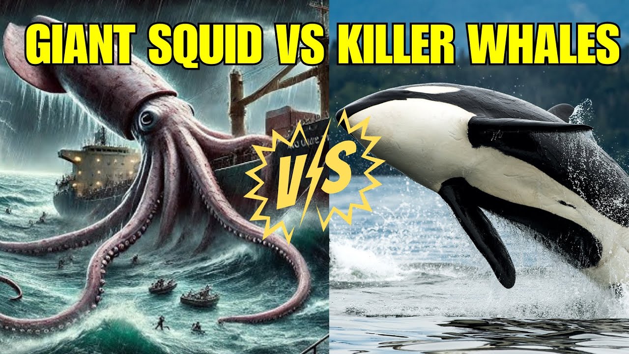 Can Killer Whales Easily Defeat Giant Squids | Animals Fighting - YouTube
