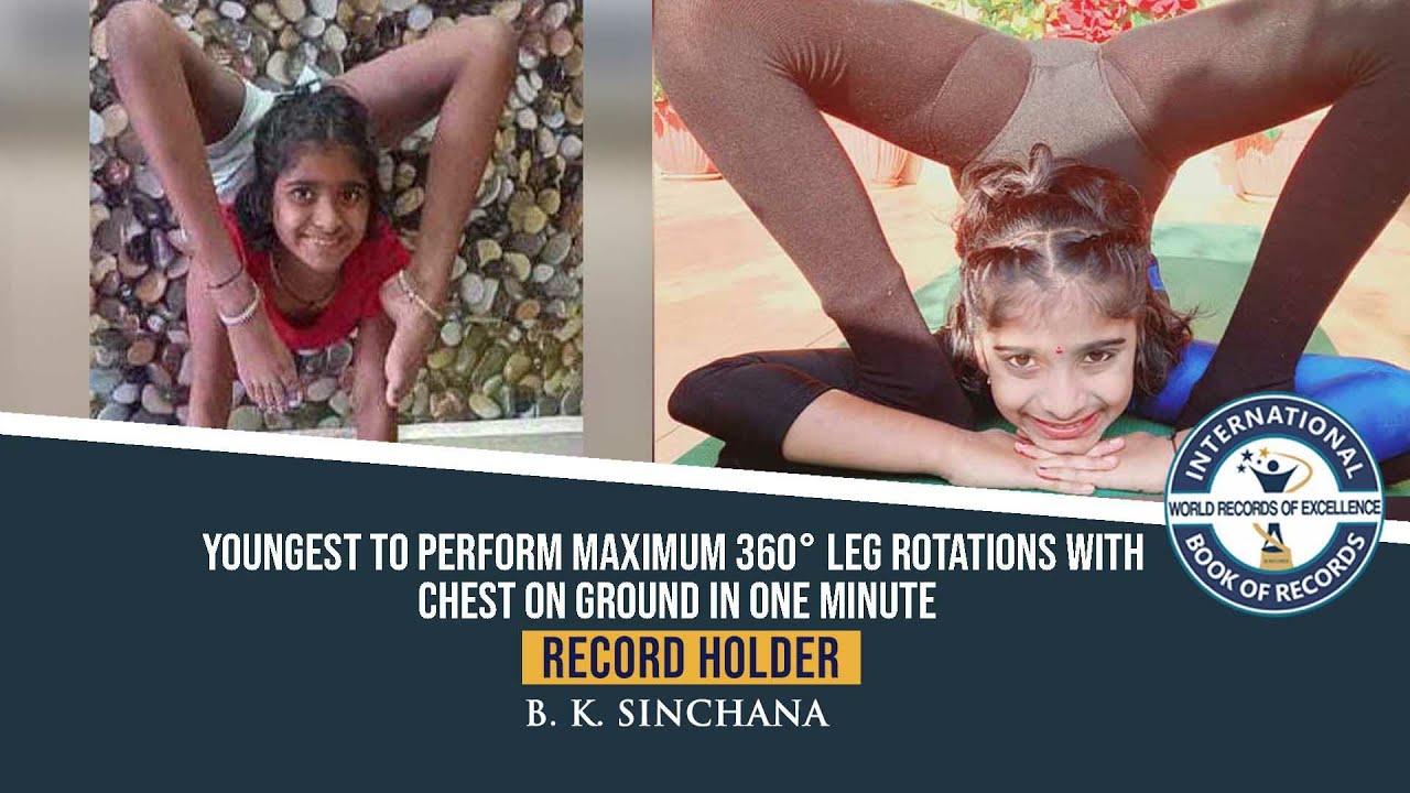 YOUNGEST TO PERFORM MAXIMUM 360° LEG ROTATIONS WITH CHEST ON GROUND IN ...
