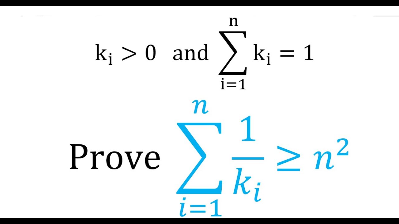 Sum of n positive Reciprocal summands greater than or equal n squared ...
