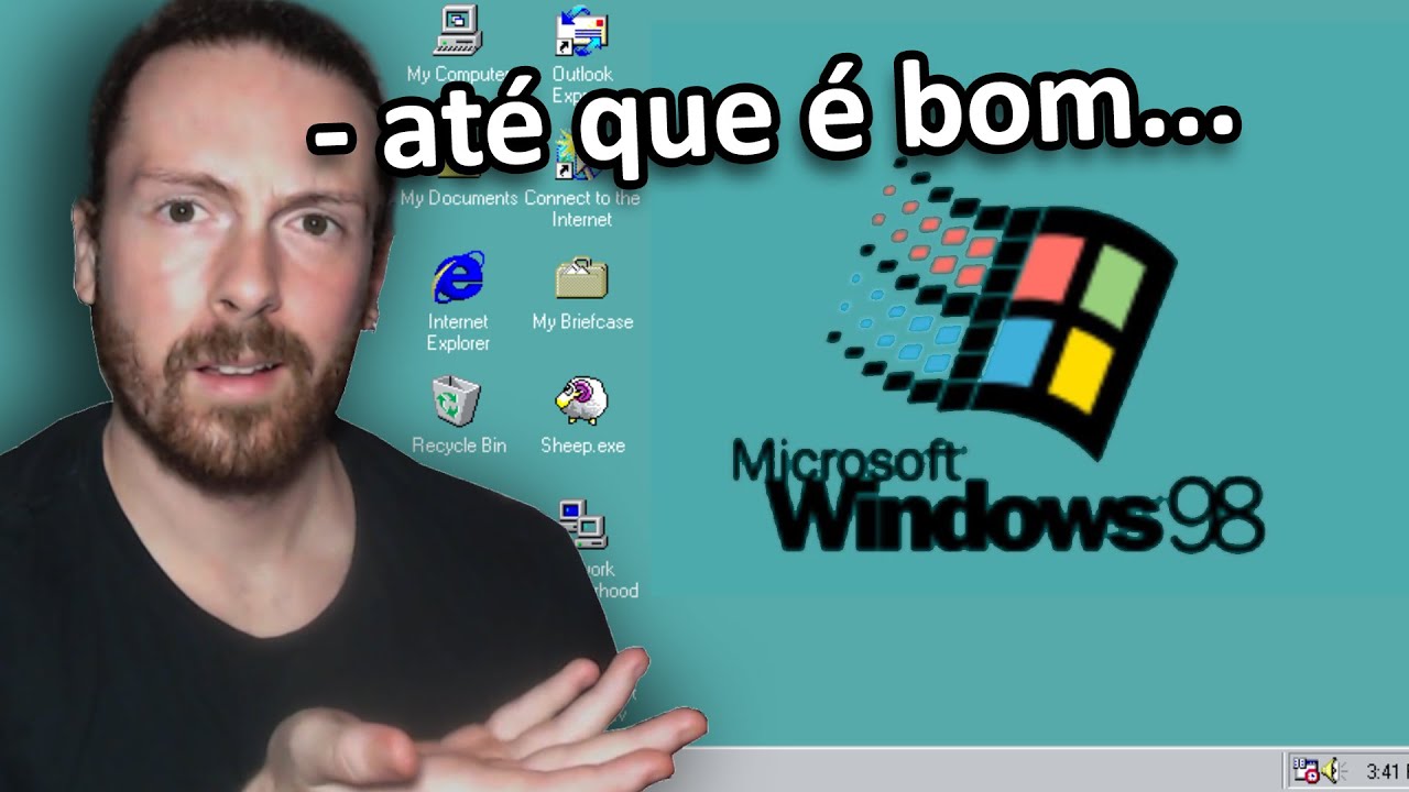 Instalei o Windows 98 e fiquei surpreso... - YouTube