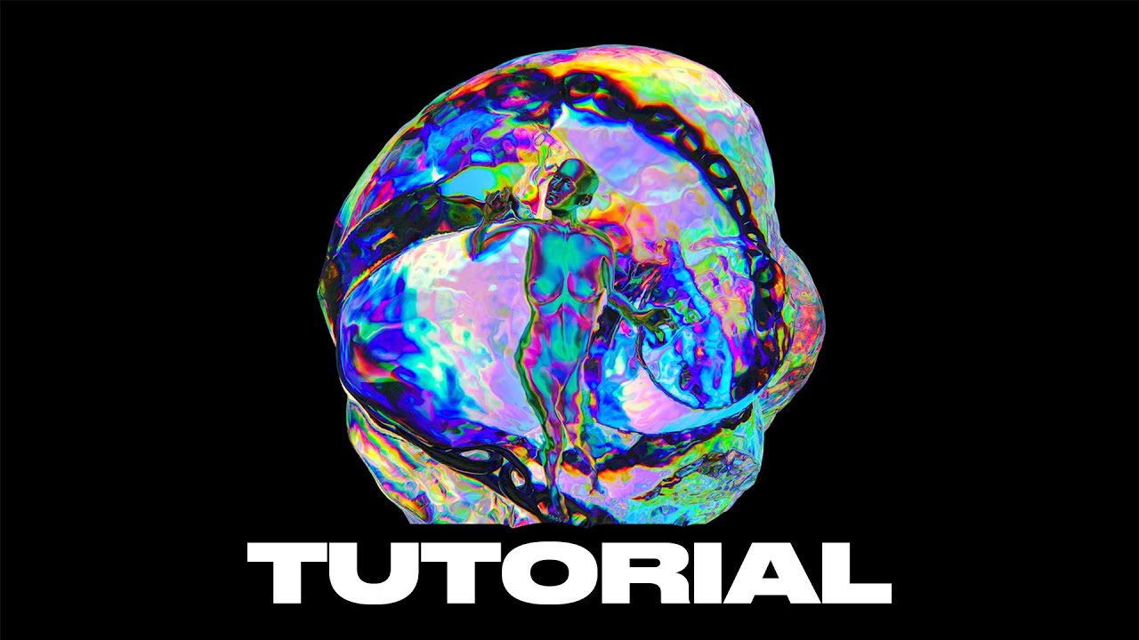 Abstract Colorful Bubble Render ꟷ Tutorial by @justins_posters - YouTube