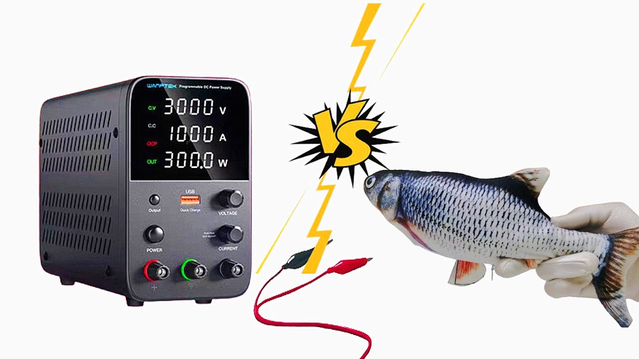I Applied High Voltage to Kids TOYS | High Voltage vs fish 【DANGEROUS ...