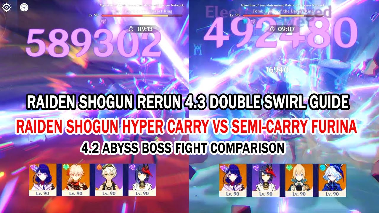 Raiden Shogun Rerun 4.3 Double Swirl Guide - Hyper Carry vs Semi-Carry ...
