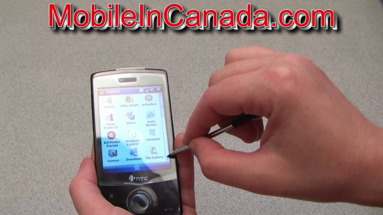 The HTC Touch Diamond of Bell Mobility ( www.MobileInCanada.com ) - YouTube