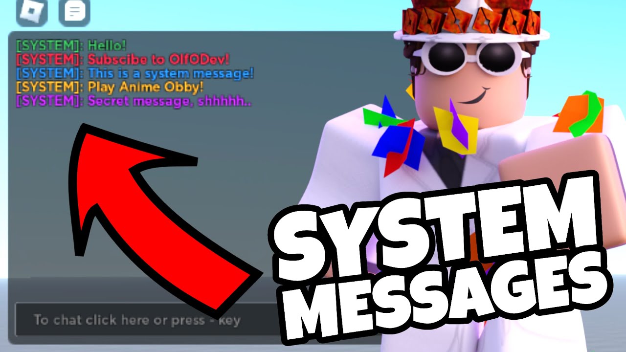 How To Make System Messages! (roblox Studio) - Youtube