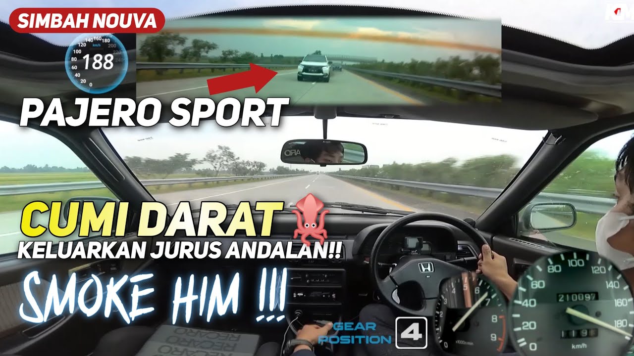 SIMBAH NOUVA:PAJERO SPORT CUMI2 DARAT NIAT SMOKE HIM,MALAH KENA MENTAL ...