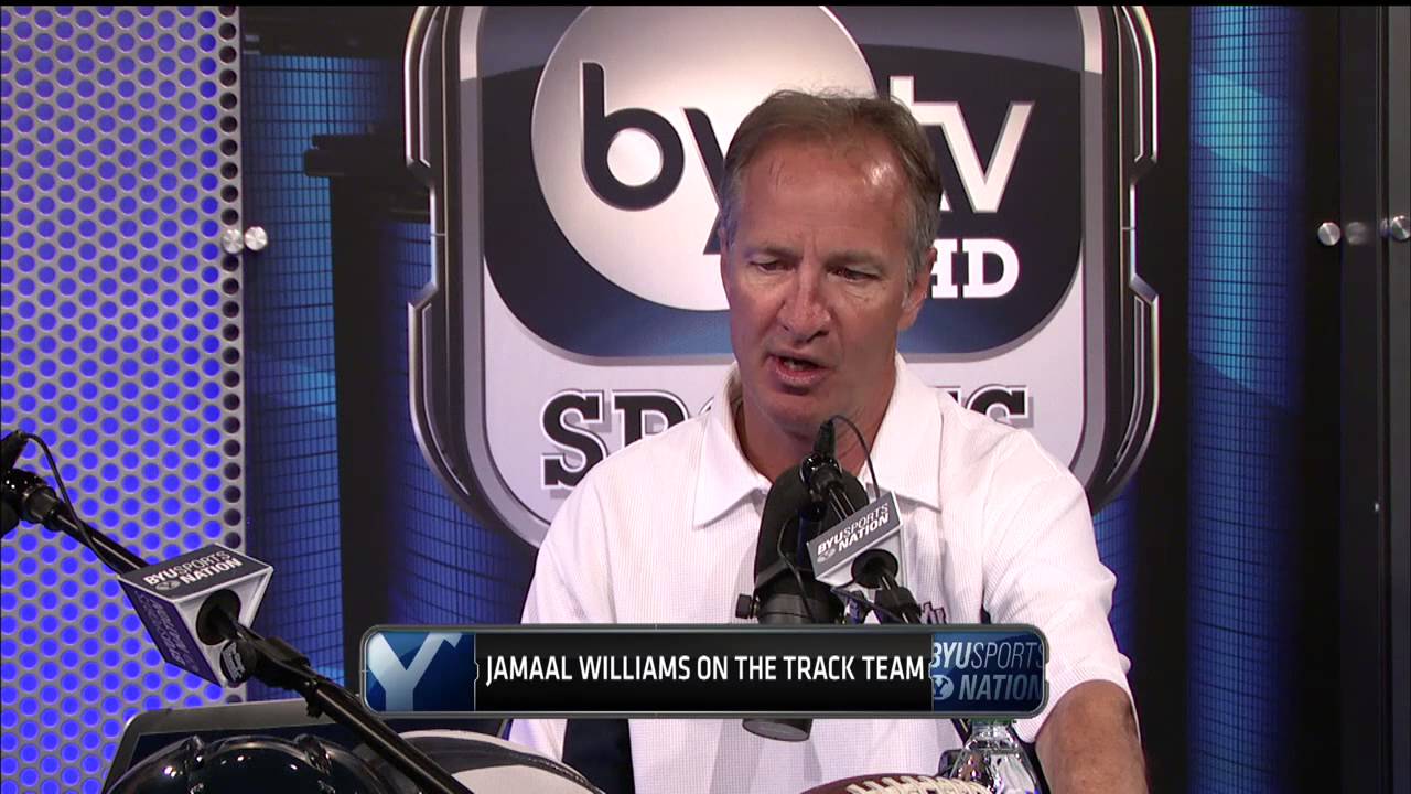 BYU Track coach Ed Eyestone talks Jamaal Williams on the track team ...