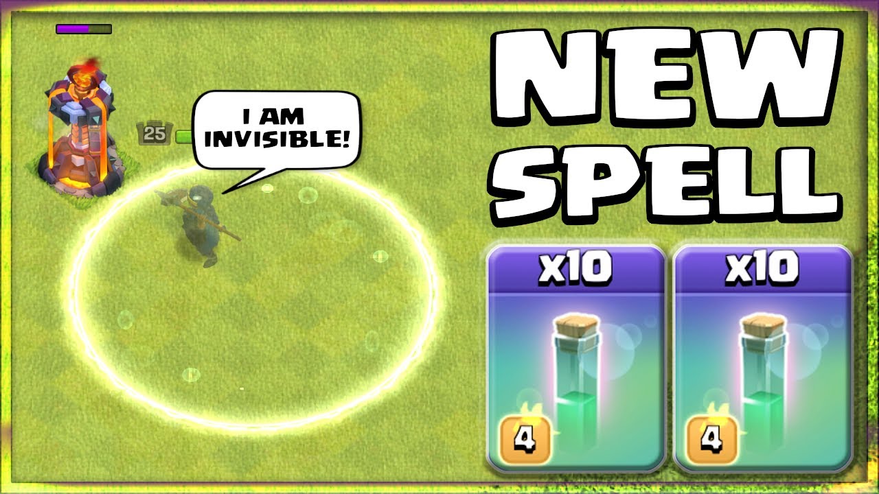 NEW SPELL = INVISIBILITY SPELL! How Does It Work?! COC NEW UPDATE ...